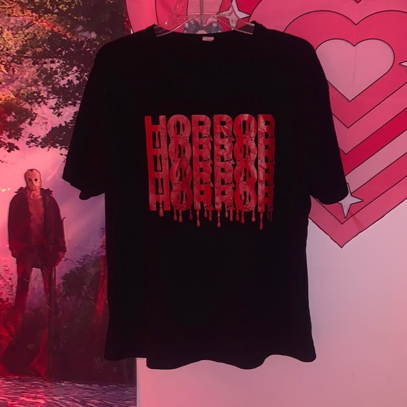 Shirts | Horror Bloody Dripping Font Tee Shirt | Poshmark